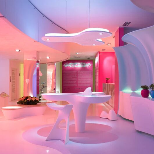 Orbit Stool White | Vision Furniture Event Rentals